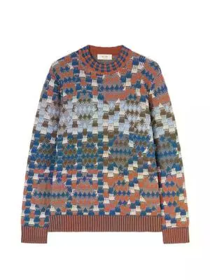RETORI Retrogi Virgin Wool Argyle Sweater