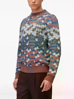 RETORI Retrogi Virgin Wool Argyle Sweater