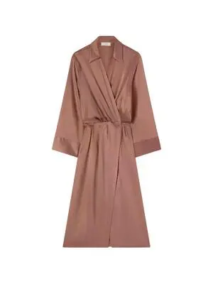 RETORI Retro Wrap Design Maxi Dress