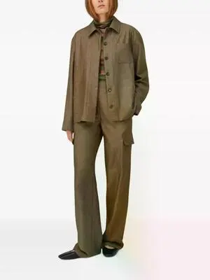 RETORI Embroidered Iridescent Overshirt