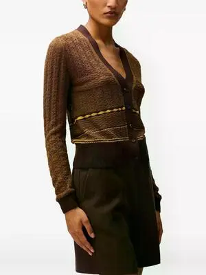 RETORI Retrofit Mix-stitch Knit Cardigan