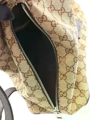 Gucci Gg Canvas Drawstring Backpack