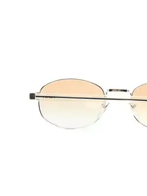 Prada Oval-frame Sunglasses - Silver