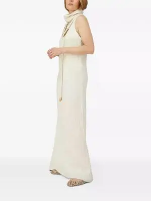 RETORI Retro Sleeveless Maxi Dress With Maxi Collar