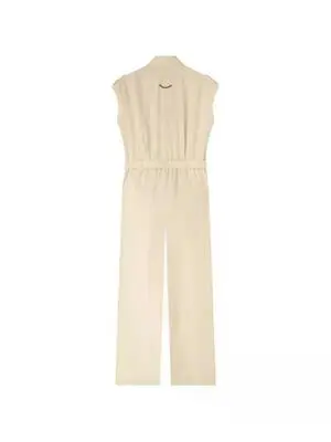 RETORI Belted Silk Jumpsuit