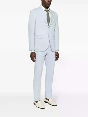 MANUEL RITZ Single-breasted Wool Suit - Blue