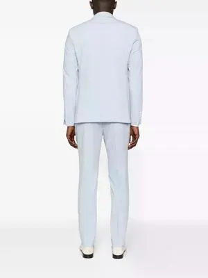 MANUEL RITZ Single-breasted Wool Suit - Blue