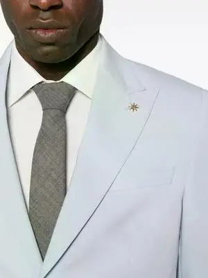 MANUEL RITZ Single-breasted Wool Suit - Blue