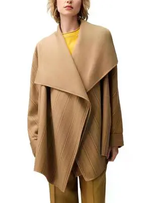 RETORI Retro Striped Shawl-collar Wool Jacket