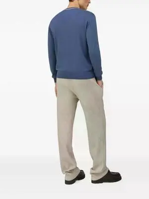 RETORI Retro: Contrast Trim Crewneck Sweater