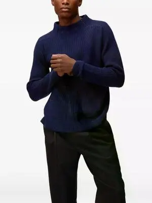RETORI Ribbed-knit Mock Neck Cashmere Sweater
