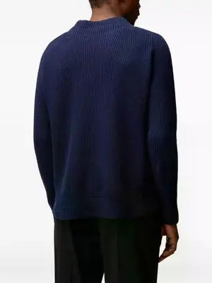 RETORI Ribbed-knit Mock Neck Cashmere Sweater