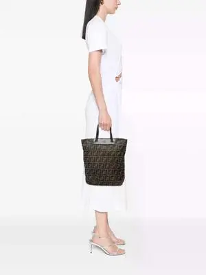 Fendi Zucca Canvas Tote Bag