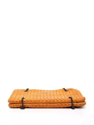 Bottega Veneta Nappa Intrecciato Duo Shoulder Bag - Orange