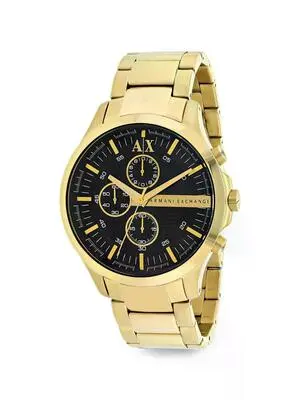 Armani Exchange Chronograph Stainless Steel Watch - Black