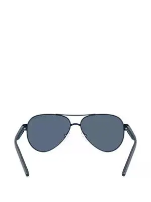 Armani Exchange Aviator Sunglasses With Matte Browline Frame