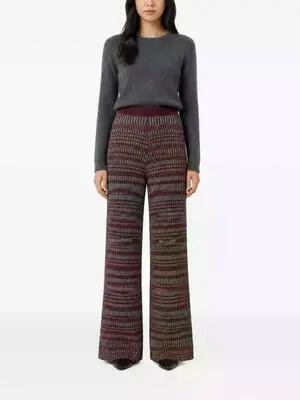 RETORI Retro Micro-check Wide Leg Trousers
