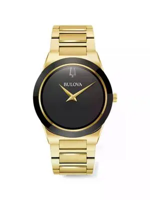 Bulova Millenia 41mm Watch With Round Face - Black