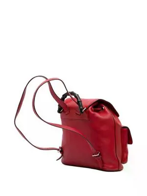 Gucci Leather Bamboo Tassel Backpack