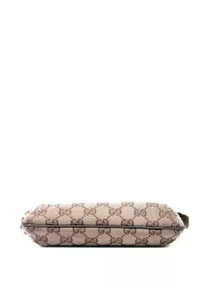 Gucci Gg Canvas Web Jolicoeur Wristlet Pouch