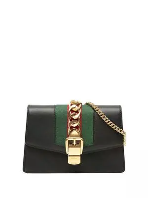 Gucci Sylvie Chain Crossbody Bag - Black