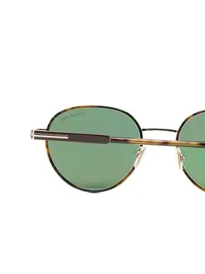 TOM FORD Tortoiseshell-effect Round-frame Sunglasses - Brown
