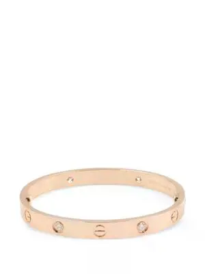 Cartier 18k Rose Gold Diamond Love Bracelet