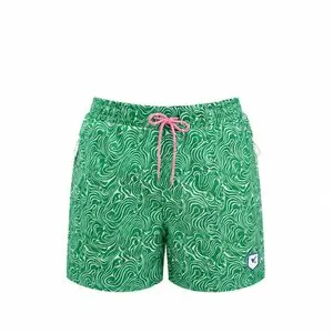LIVE KOLIBRI Abstract Swim Trunks - Green