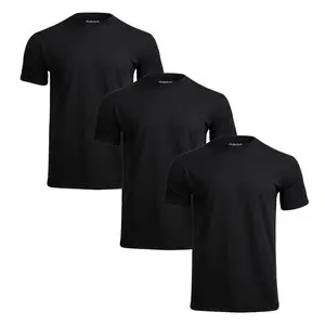 WHALLEY FINCH Essential Crew T-shirt Three-pack - Black