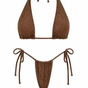 LIVE KOLIBRI Bronze Shimmer Bikini - Brown