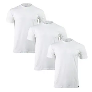 WHALLEY FINCH Essential Crew T-shirt Three-pack - White