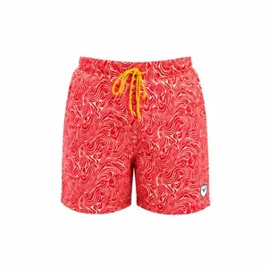 LIVE KOLIBRI Abstract Cherry Swim Trunks