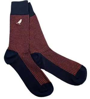 WHALLEY FINCH Blue / Red Houndstooth Red & Navy - Blue/red