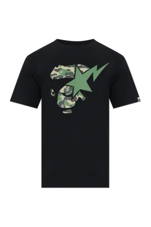 A BATHING APE T-shirt With Print - Black