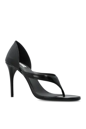 Alaïa Leather Heeled Mules
