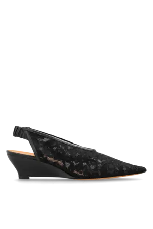 ODISSI Lace Wedge Shoes