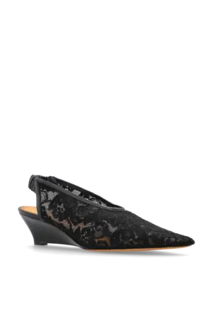 ODISSI Lace Wedge Shoes