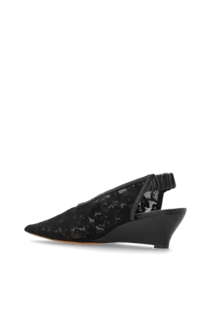 ODISSI Lace Wedge Shoes