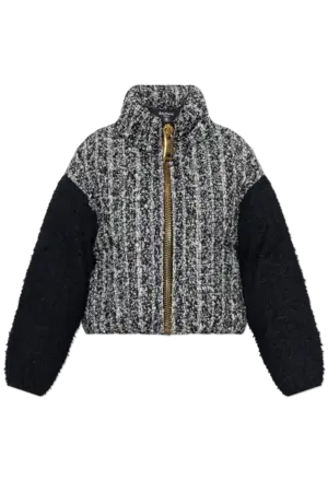 Balmain Insulated Tweed Jacket - Black