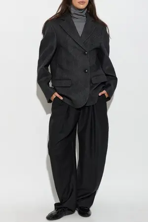 RÓHE Double-breasted Herringbone Blazer