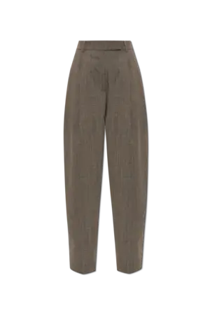 RÓHE Wool Pleated Trousers - Grey
