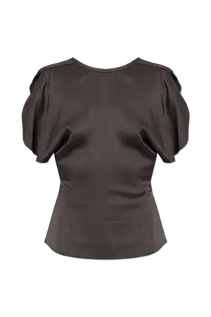 Victoria Beckham Satin Top - Grey