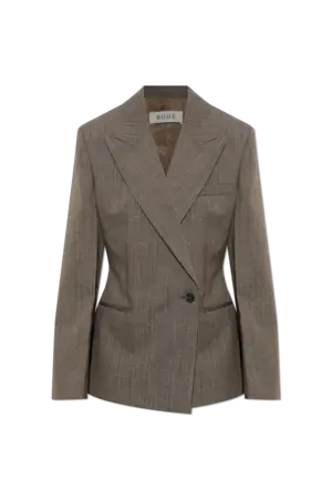 RÓHE Double-breasted Blazer With Single Vent - Brown