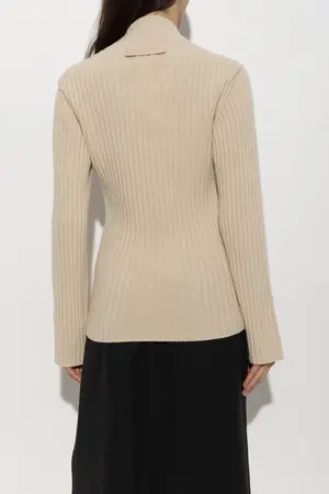Victoria Beckham Wool Sweater With Double Slit