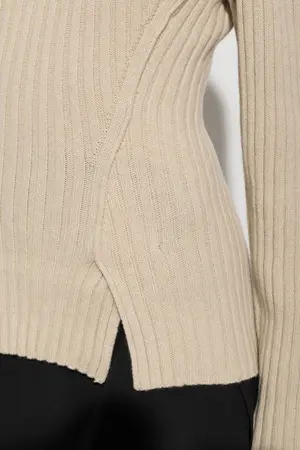 Victoria Beckham Wool Sweater With Double Slit