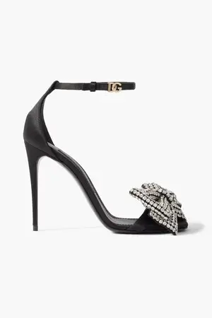 Dolce & Gabbana Crystalembellished Satin Pumps