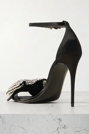 Dolce & Gabbana Crystalembellished Satin Pumps