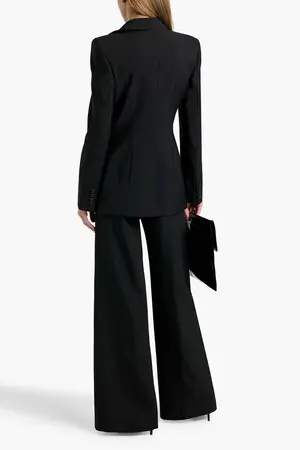 Alexander McQueen Satintrimmed Woolcrepe Blazer