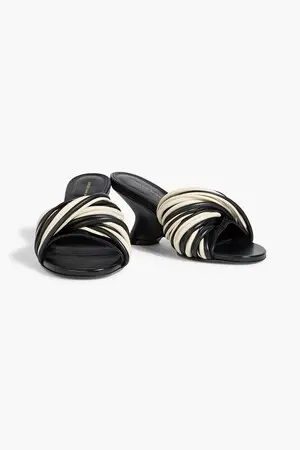 Dries Van Noten Twotone Leather Mules