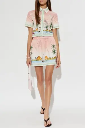 Casablanca Short Printed Shirt - Multicolour